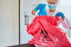 What Goes In The Red Biohazard Bag - Secure Waste Explains